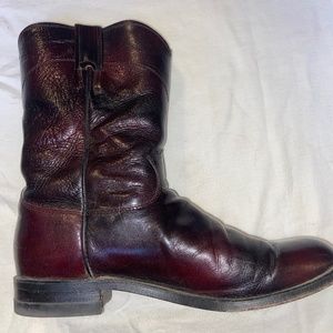 Justin Boots | Shoes | Justin Ropers Black Cherry | Poshmark